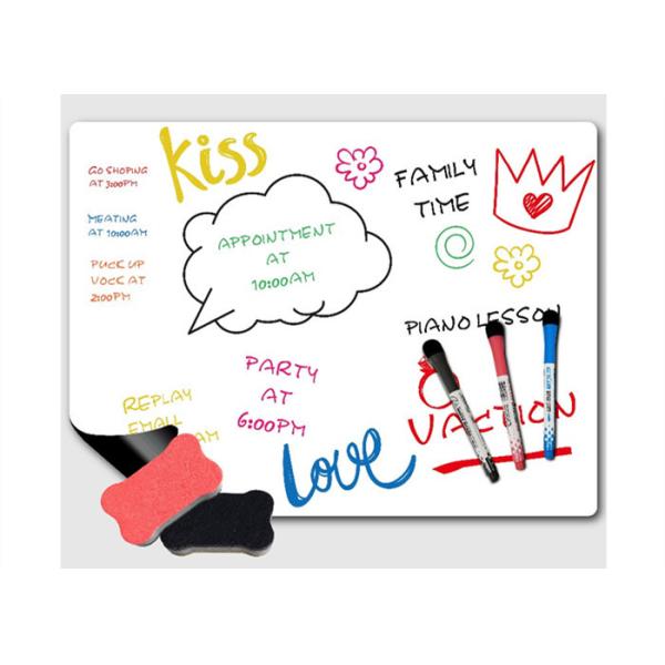 Quality Kitchen Fridge Magnetic Dry Erase Whiteboard Sheet With Stain Resistant for sale
