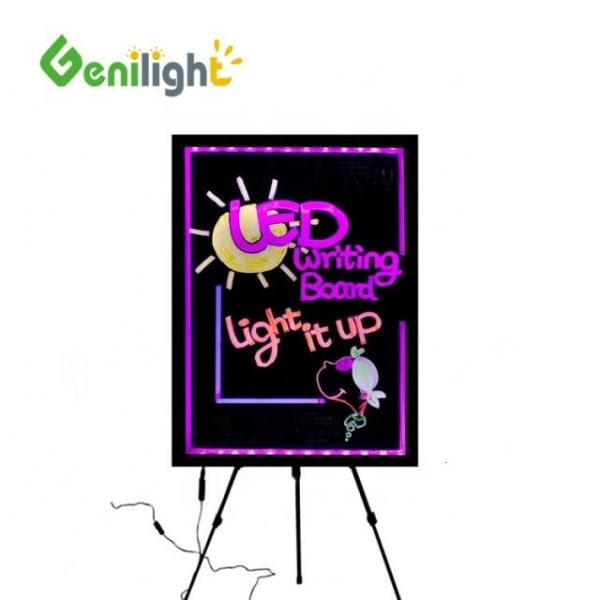Quality Acrylic Rectangle Neon Writing Board LED Display for Business for sale