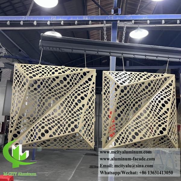 Quality 3D Aluminum Cladding Panel with PVDF Coating and Customizable Patterns in for sale