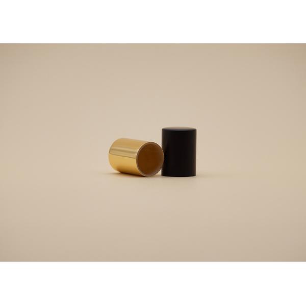 Quality 16.3mm Round Perfume Cap Gold / Black Color Leak Proof Stable Performance for sale