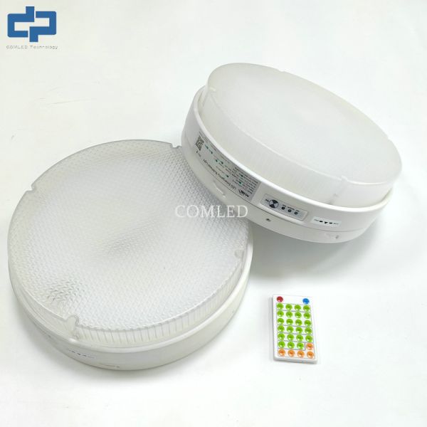 Quality Tri Color LED Oyster Light, 12 Inch 18W 3000K/4000K/5000K Hardwire Light Fixture, Ultra Thin Round White Lamp for Kitchen Porch Bedroom for sale