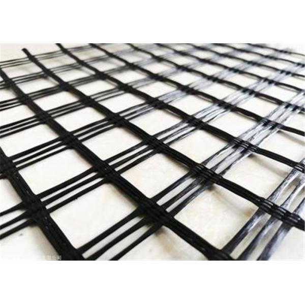 Quality Heat Resistence Width 1m 25KN Geogrid Fabric For Roads for sale