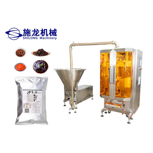 Quality Viscous Sauce Automatic Liquid Packing Machine Touch Screen 0.6Mpa 650kg for sale