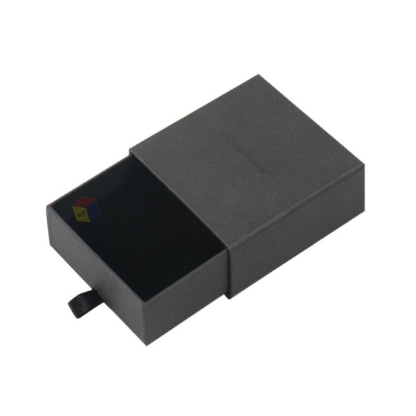 Quality Matte Black Necklace Sliding Drawer Gift Boxes Sustainable Material for sale