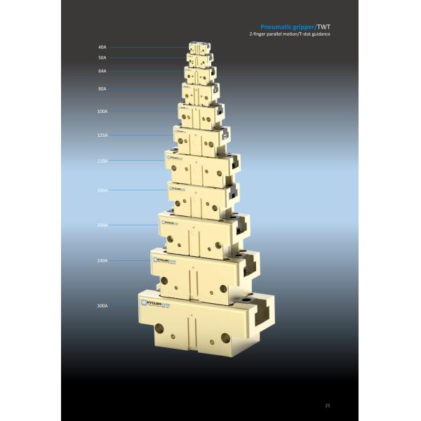 Quality TWT Two Jaw Parallel Pneumatic Gripper Pneumatic Parallel Jaw Gripper Customizab for sale