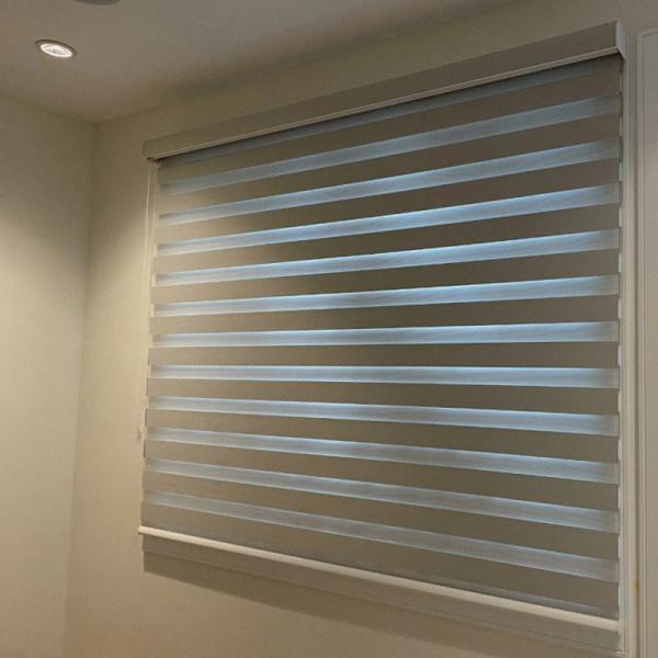 Quality Custom Size Electric Smart Zebra Shading Dustproof Function Window Polyester for sale