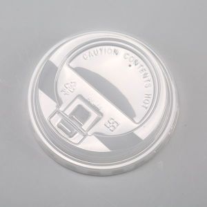 Quality 90mm Clear Pp Clear Plastic Lids , Compostable Coffee Cup Lids Heat Tolerance for sale