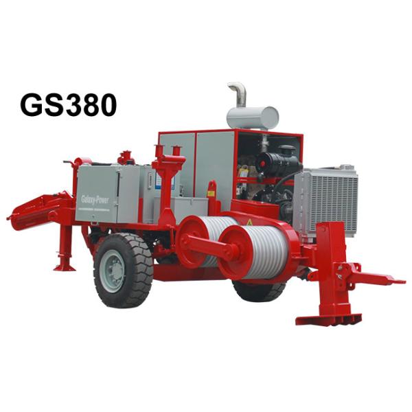 Quality GS380 440kw 590hp Transmission Line Stringing Hydraulic imported Engine Pulley for sale