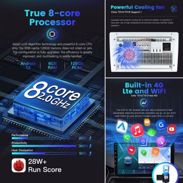 Quality Intelligent Systems Bluetooth Car Radio with 10" Screen and Built-in Wireless for sale