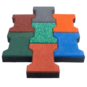Quality Rubber Mat Safety Walkways Horse Barn Floor Dog Bone Rubber Flooring Tiles Paver for sale