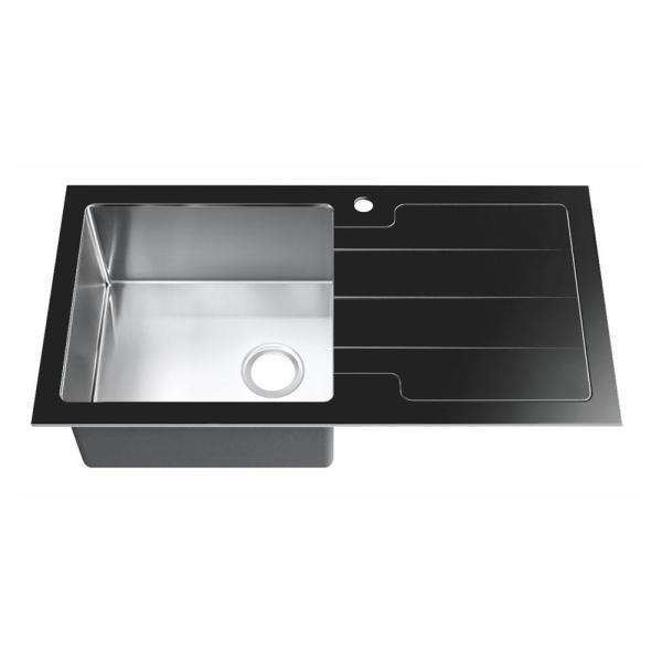 Quality Black Stainless Steel Kitchen Sink , Farm Contemporary Kitchen Sink for sale