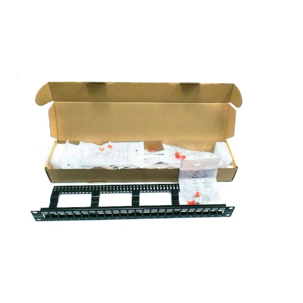 Quality Lansan UTP Cat6 24 Port Patch Panel / Network Patch Panel With Dust Cover for sale