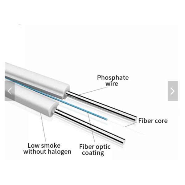 Quality GJXH FTTH Drop Cable LSZH Jacket 1 Core 2 Core G657A FTTH Drop Fiber Cable for sale