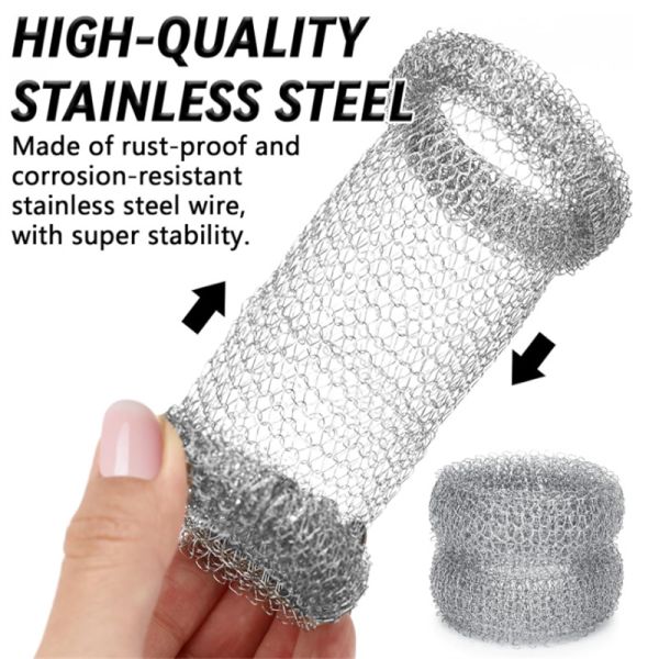 Quality Stainless Steel Knitted Wire Mesh Reusable Limescale Remover Ring for sale