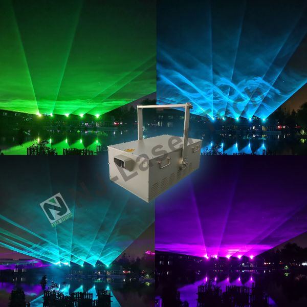Quality Customizable 10W Full Color 3D Animation Laser Show Projector Energy Saving for sale