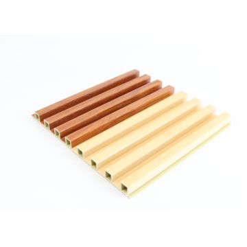 Quality Wood Composite Interior Coloured Fluted Panel WPC Wall Panel Cladding for sale