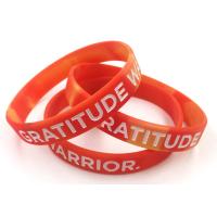 China Custom Silicone Bracelet Bangle Luminous Wristband Bracelet Recessed Silicone Bracelet factory