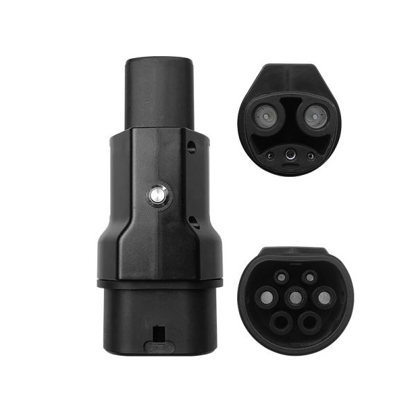 Quality GBT Charging Pile GBT to Tesla Car Ev Adaptor Rated Current 32A AC 7KW GBT EV Charger Adapter for Tesla Car Condition Plug for sale