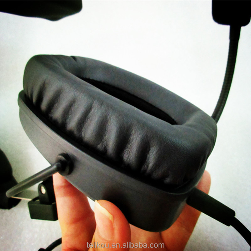 TELIKOU  New Update Director Dynamic Intercom Headset For Camera man , studio room , stage