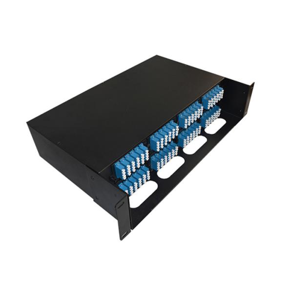 Quality 192 Cores 2U Fiber Patch Panel , MPO MTP To LC Rack Mount Patch Panel for sale