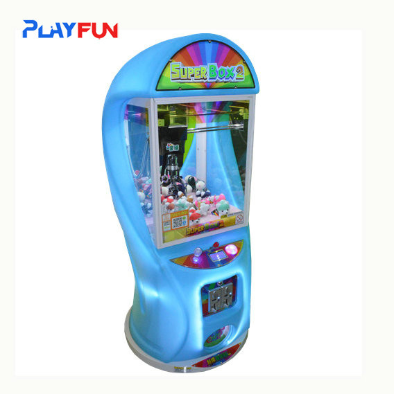Quality Super box 2 toy claw machine catch dolls claw machine plush toy claw crane for sale