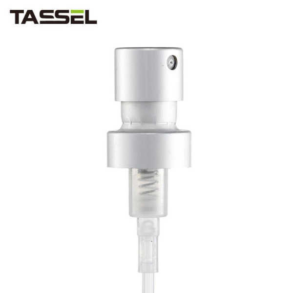 Quality Matte Silver Perfume Fine Mist Sprayers Caps 15mm Crimp Pump for sale