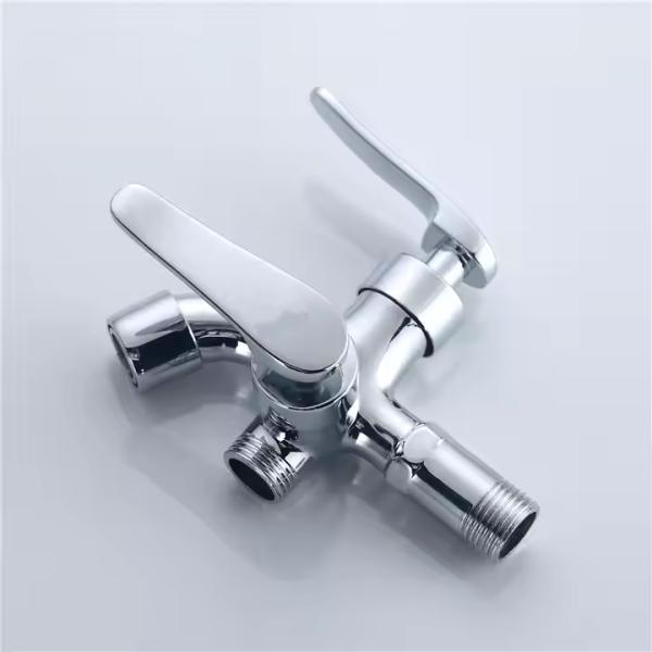 Quality Modern Double Outlet Down Kitchen Mixer Sink Faucets ForWashing Machine Basin for sale