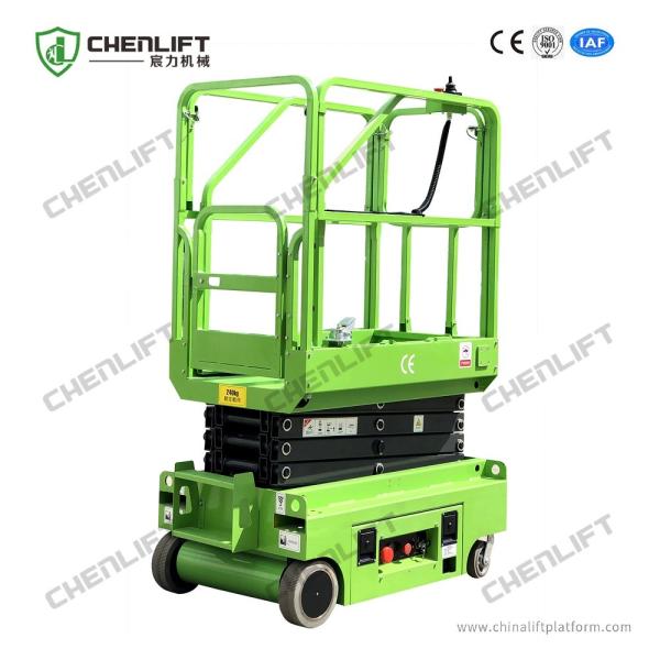 Quality Mini Scissor Lift with 3.9m Platform Height and 240kg Load for sale