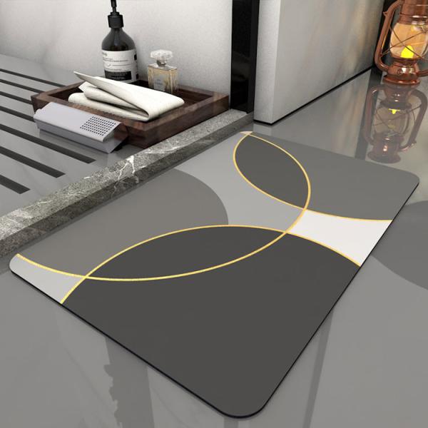 Quality Soft Custom Fast Drying Bath Mat With Non Slip Bottom for sale