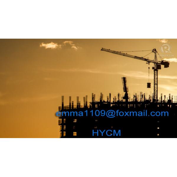 Quality New TC6513 Hammer Head Tower Crane with Jib 65m Tipe Load 1.3t Max.load 8t for sale