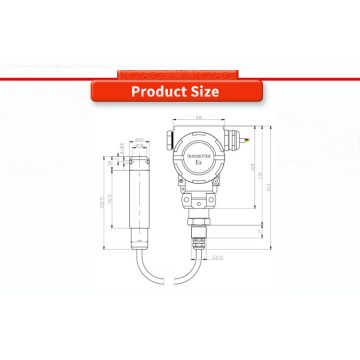 Quality 0.5-100m Range UNIVO Explosion-proof Liquid Level Sensor for Liquid Level for sale