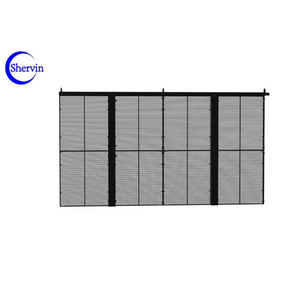 Quality Wireless 1R1G1B 1/16scan 5500cd Transparent Led Mesh for sale