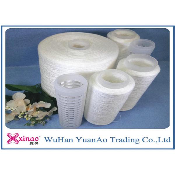 Quality High Tenacity Ring Spun Polyester Yarn / 100% Polyester Ring Twist Yarn Raw for sale