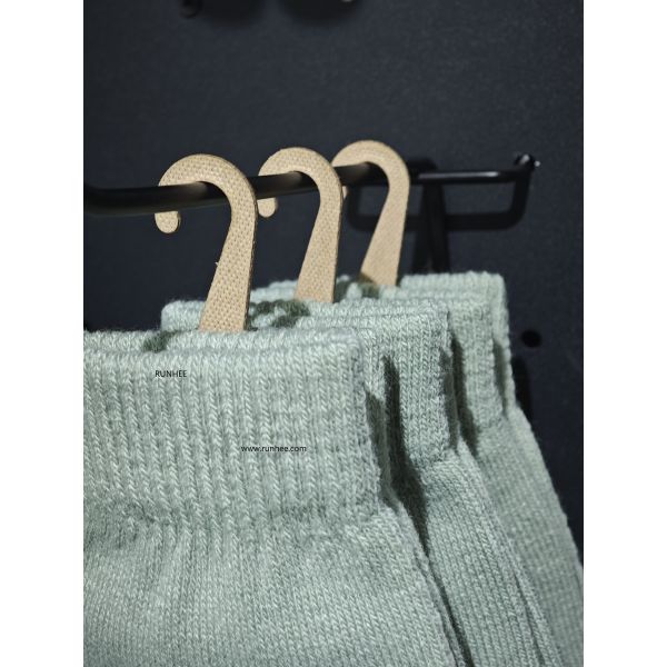 Quality Small Kraft Paper Sock Display Hooks | Eco-Friendly Retail Hanging Tabs for sale
