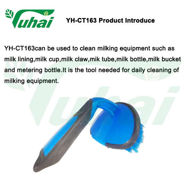 Quality PA Material Milking Machine Cleaning Brush Dairy Equipment With Handle for sale