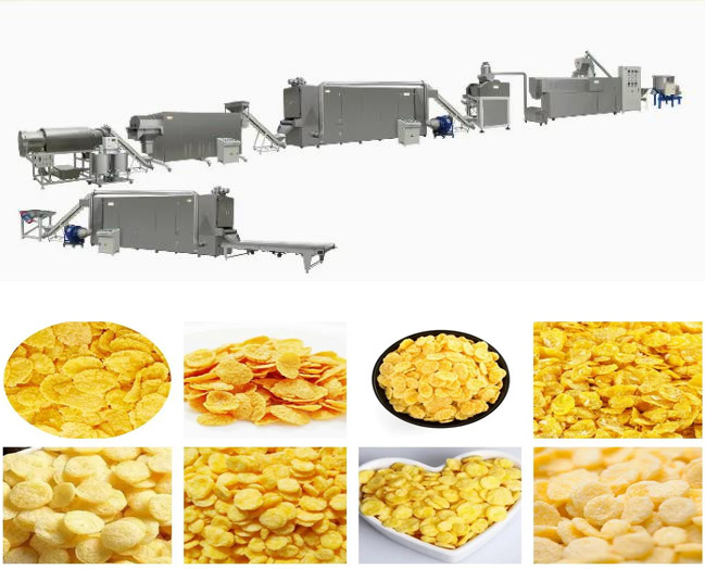 automatic Corn Flakes Processing Line , snack maker machine