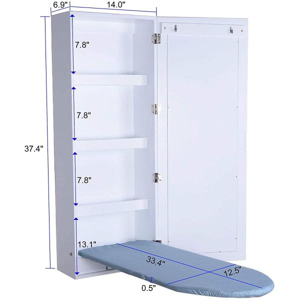 Quality GLI08039 MDF Wall Mounted Clothing Organizer Folding Ironing for sale