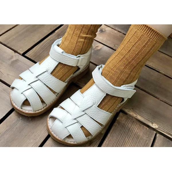 Quality Cow Leather Kids Sandals Shoes for sale