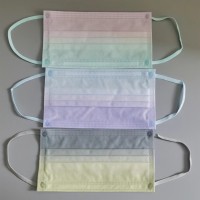 Quality 3ply Disposable Face Mask Elastic Ear Loop Colorful 3.5mm 5mm for sale