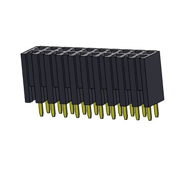 Quality Female Header Connector 2.00mm Dual Row Dip TYPE 2*2PIN To 2*40PIN H=7.20mm for sale