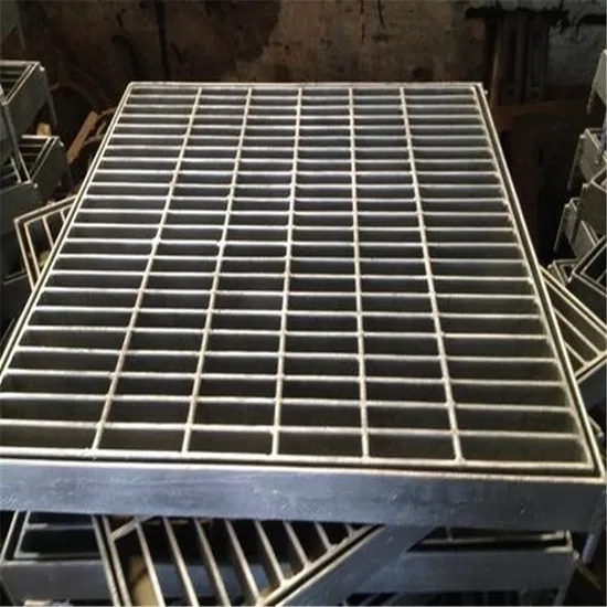 Quality Mild Steel Galvanised Steel Grating with 50mm Cross Bar Pitch for Industrial Grid Flooring for sale