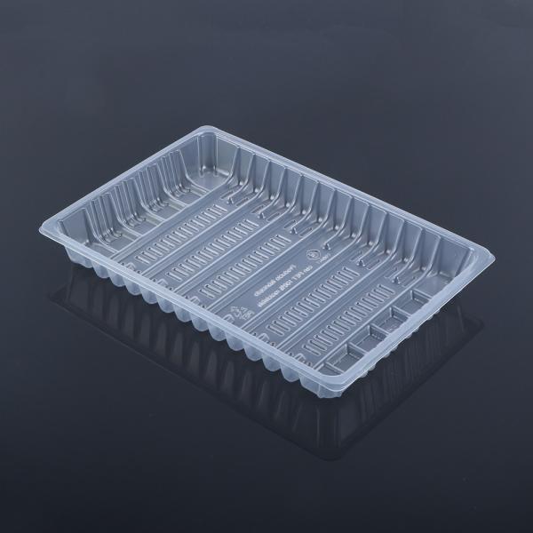 Quality Disposable 22.5x15.5x2cm FDA Plastic Meat Tray for sale