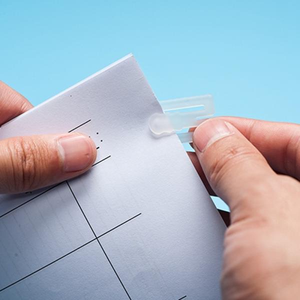 Quality 33mm Transparent U Shaped Plastic Clips For Garment Fastener for sale
