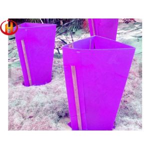 Quality Triangular Purple Corrugated Plastic Tree Guards 300 Gsm 600 Gsm for sale
