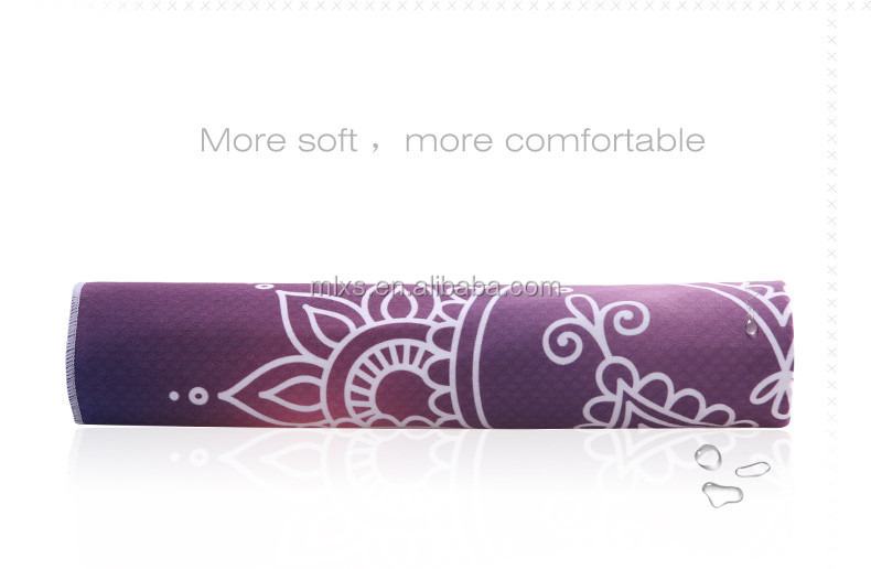 Luming YM-002 Non-slip Slimming Exercise Fitness Gymnastics Mat  Esterilla Pilates Rubber Yoga Mat
