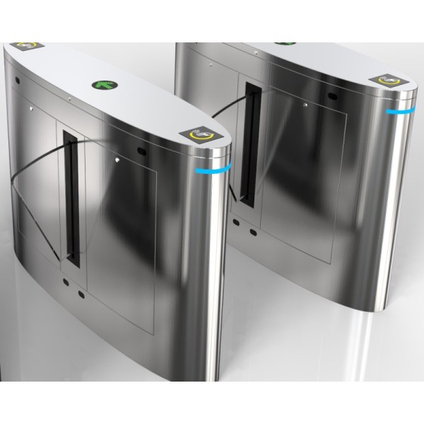 Quality RS232 Communication Turnstile Flap Barrier for sale
