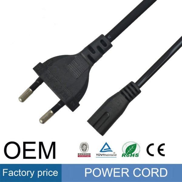 Quality UC Brazil Power Cord PVC Jacket Pure Copper 2 Prong Electrical Cord for sale