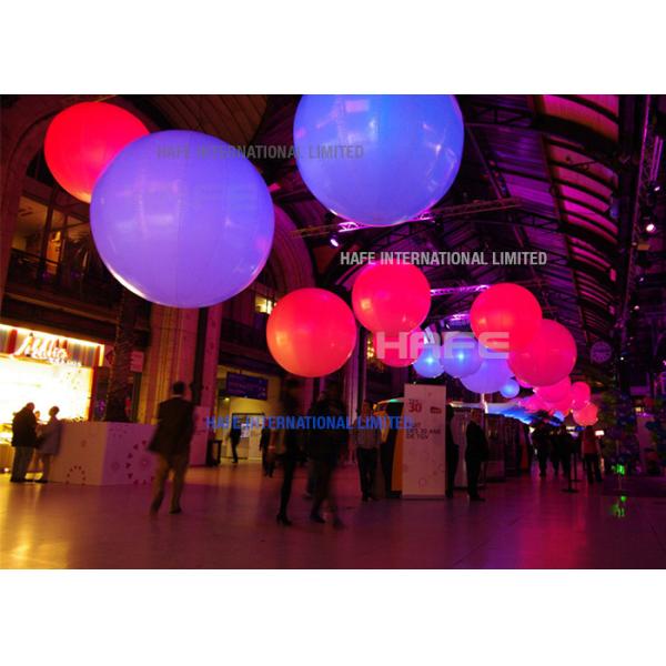 Quality LED DMX512 Illumination Inflatable Lighting Moon Balloon Hanging Use for sale