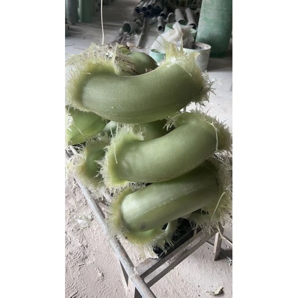 Quality Large FRP Elbow 45 Deg To 135 Deg GFRP Pipe Fittings Anti Corrossion Heat For Industry Chemical Pollution for sale