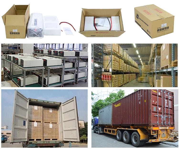 package of hybrid inverter with solar battery charging
